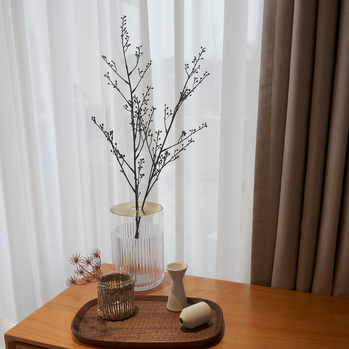 SMYCKA artificial spray in/outdoor/brown - IKEA