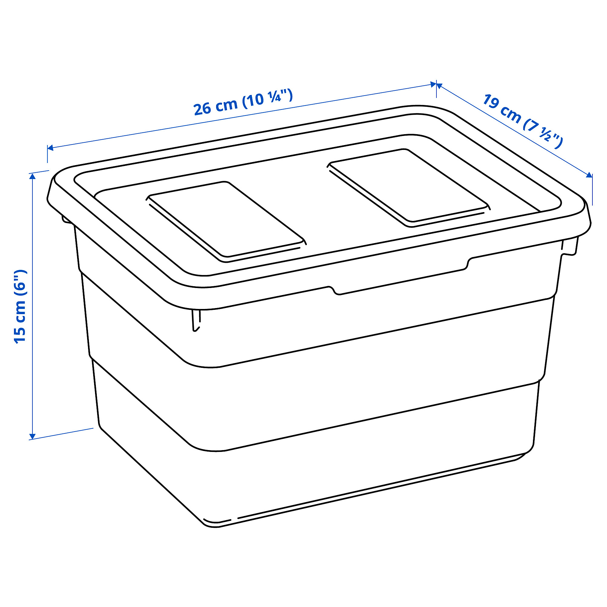 SOCKERBIT box with lid pink - IKEA