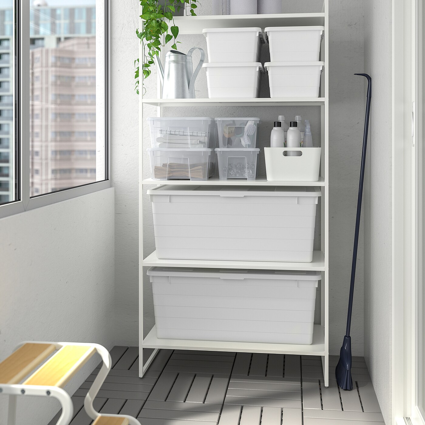 SOCKERBIT storage box with lid white - IKEA