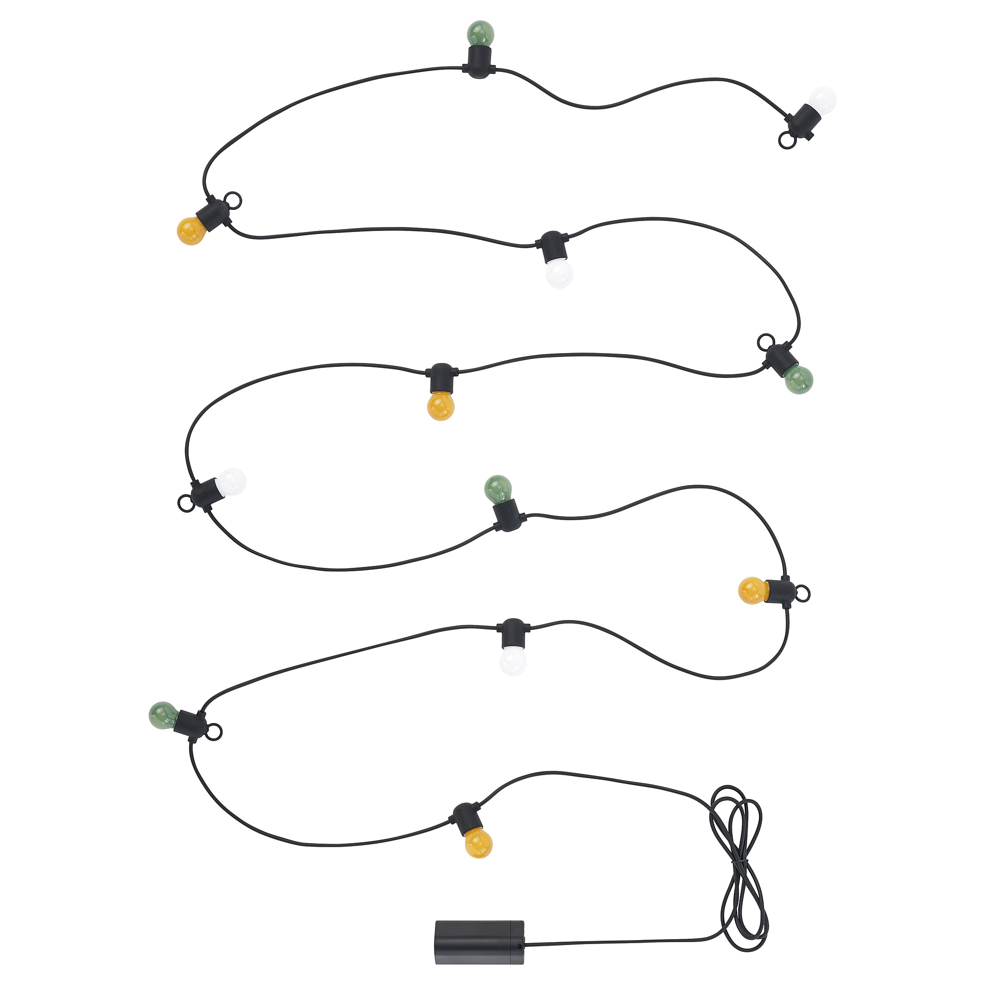 SOLVINDEN LED lighting chain with 12 bulbs battery-operated/outdoor ...
