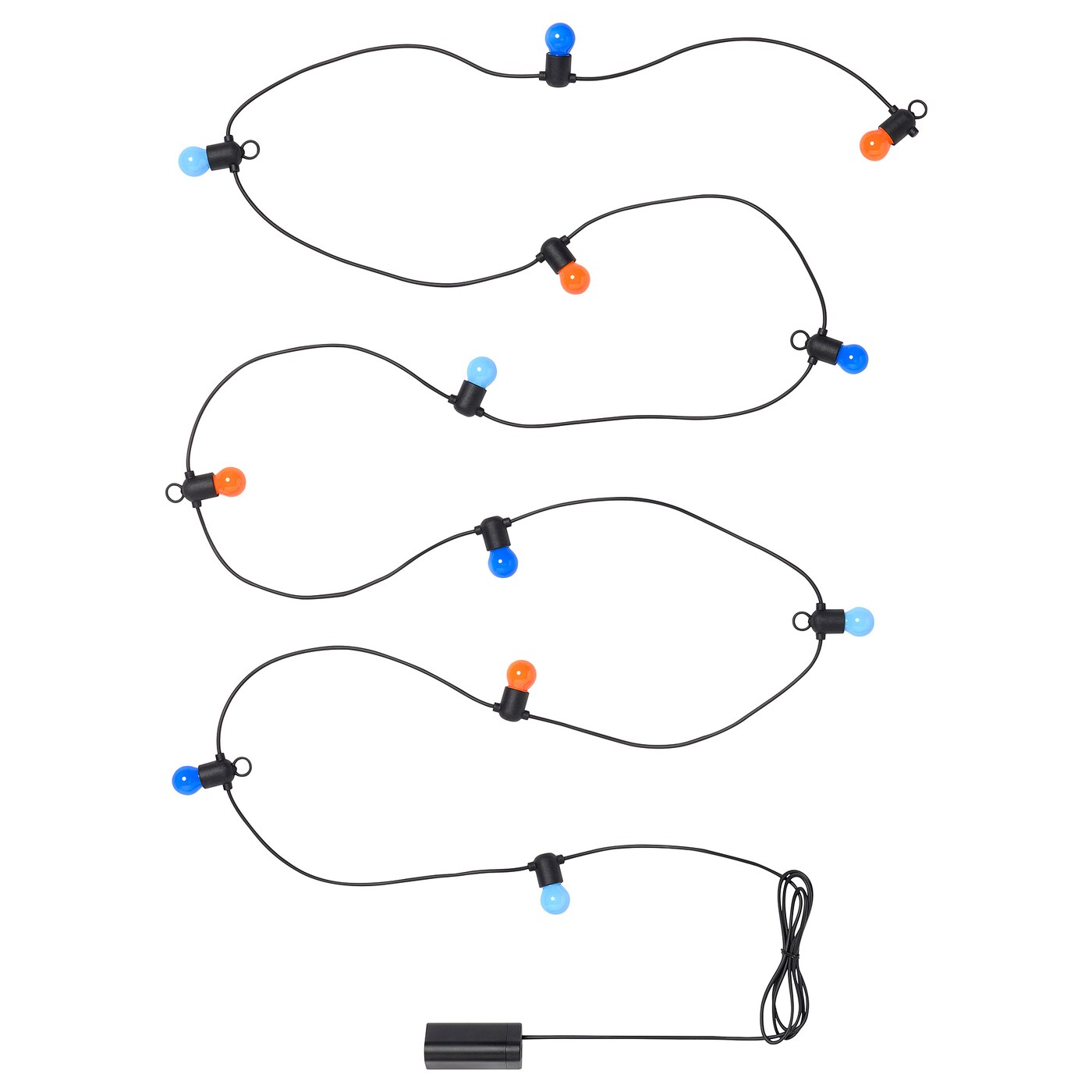 SOLVINDEN LED lighting chain with 12 bulbs battery-operated/outdoor ...