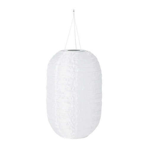 SOLVINDEN LED solar-powered pendant lamp outdoor globe/red star - IKEA