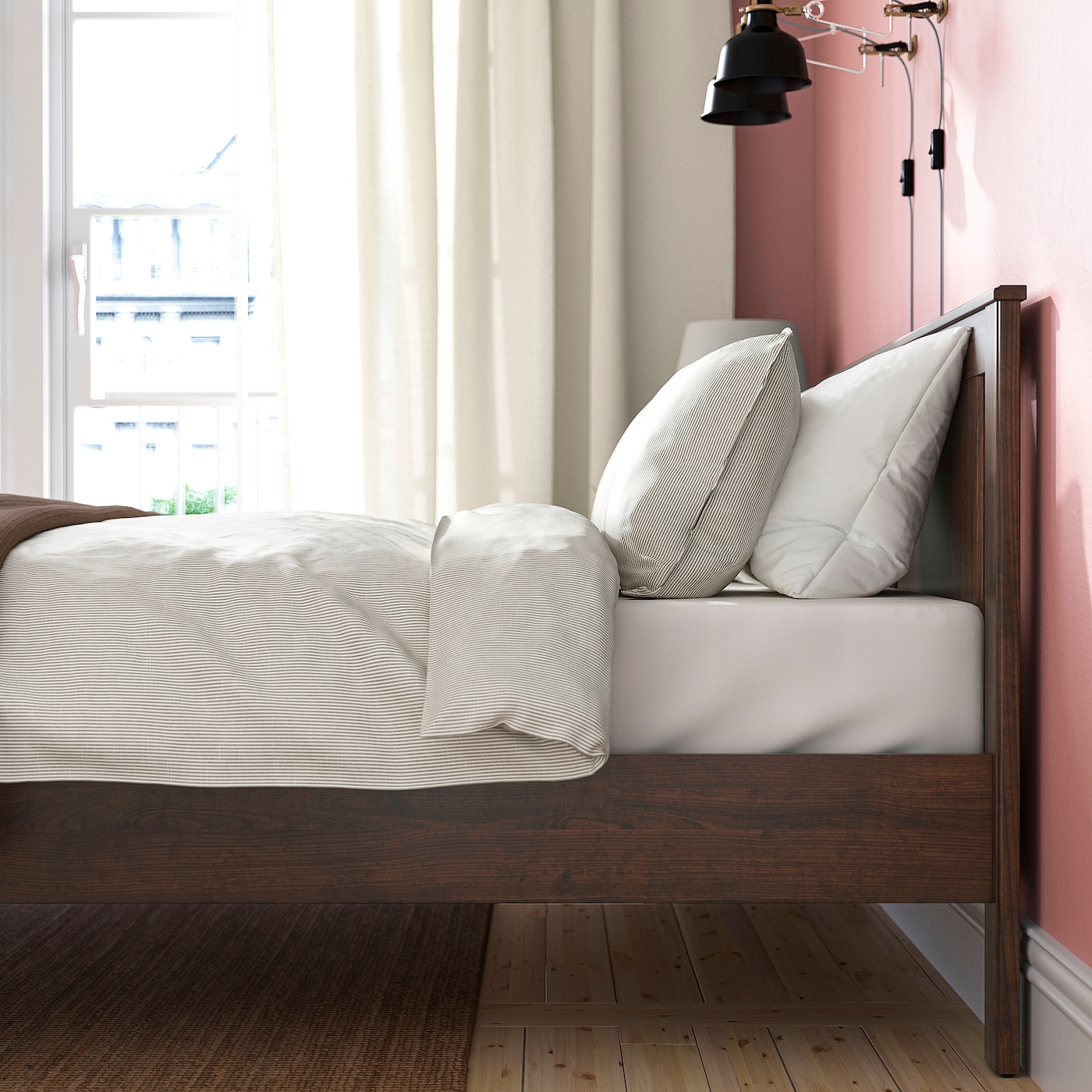 Ikea bed frame wood store