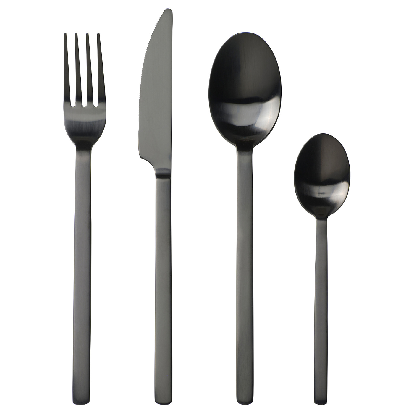 STOCKHOLM 2025 24-piece cutlery set black - IKEA