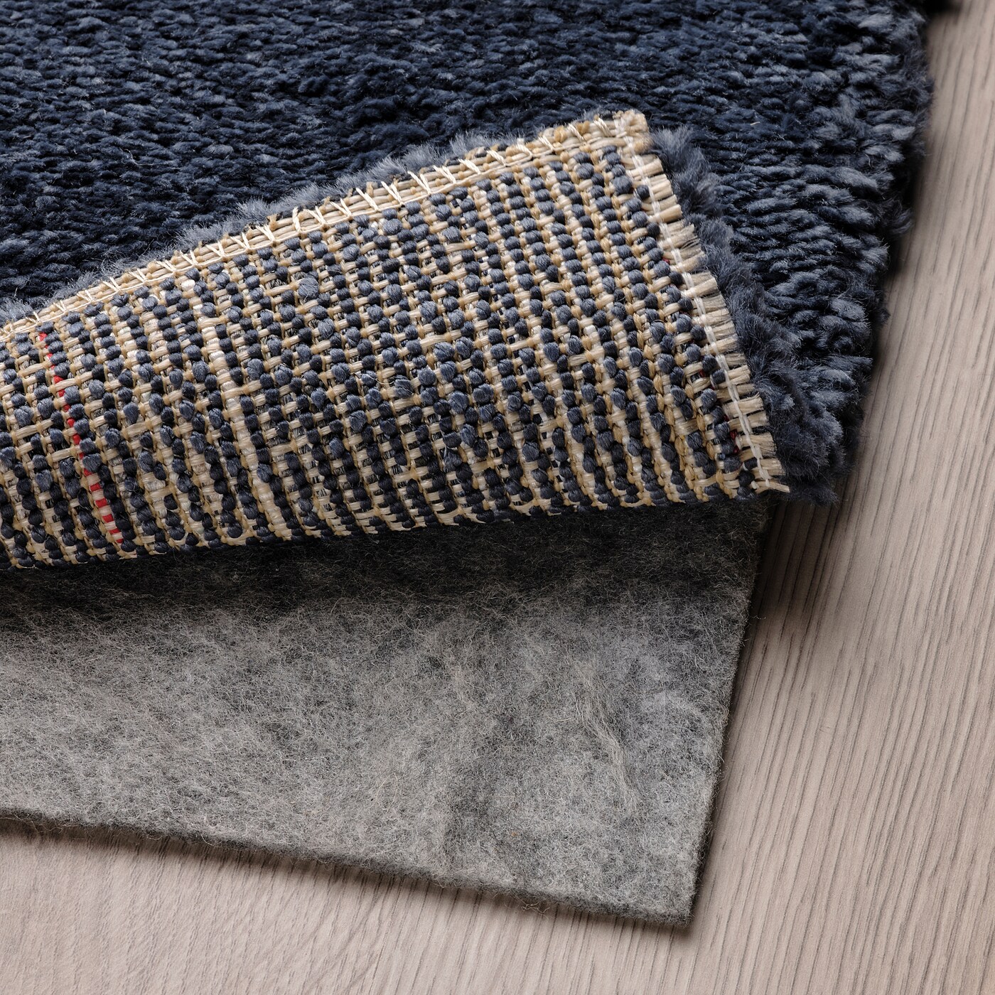 STOENSE rug, low pile dark blue - IKEA