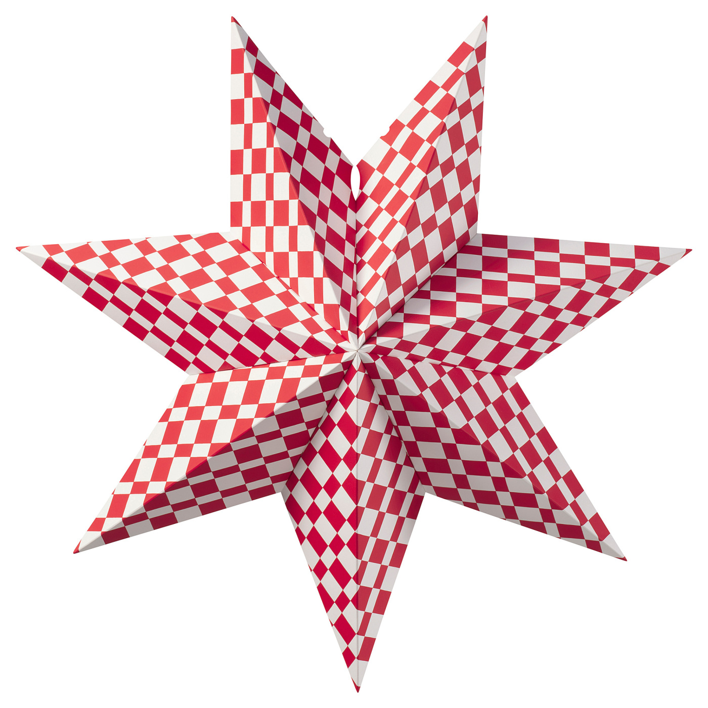 STRÅLA lamp shade red/white - IKEA