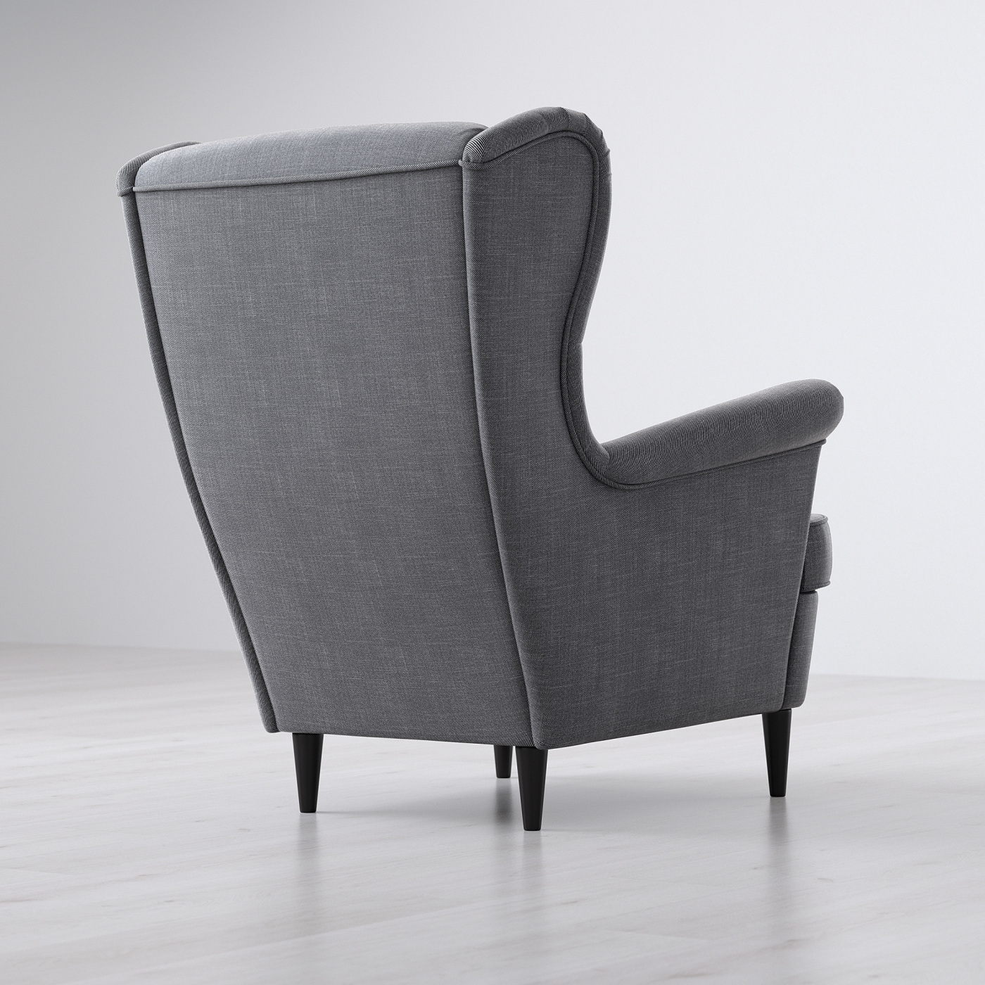 STRANDMON wing chair Nordvalla dark grey - IKEA