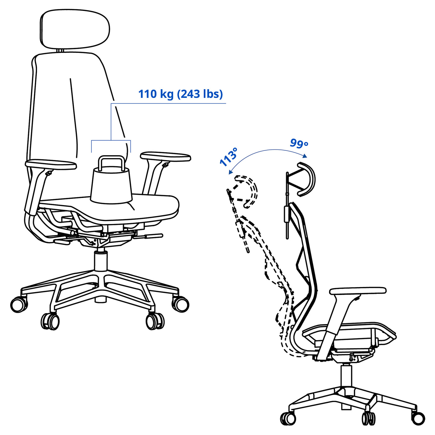 STYRSPEL gaming chair grey/red - IKEA