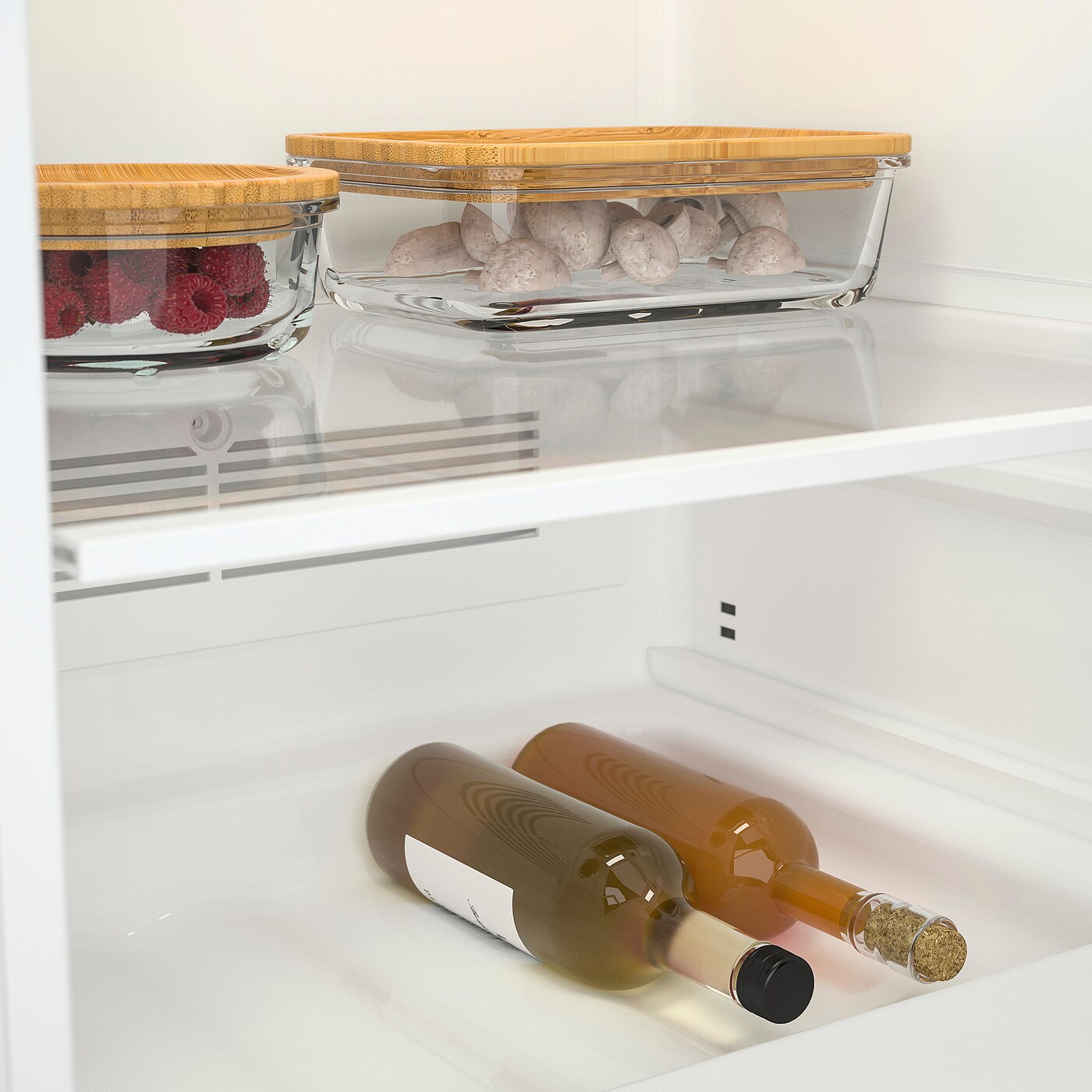 SUPERKALL fridge/freezer No Frost/white integrated - IKEA