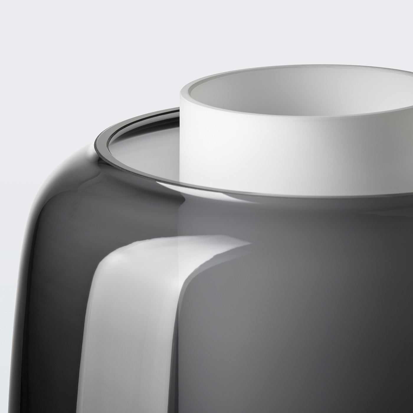SYMFONISK shade for speaker lamp base glass/black - IKEA