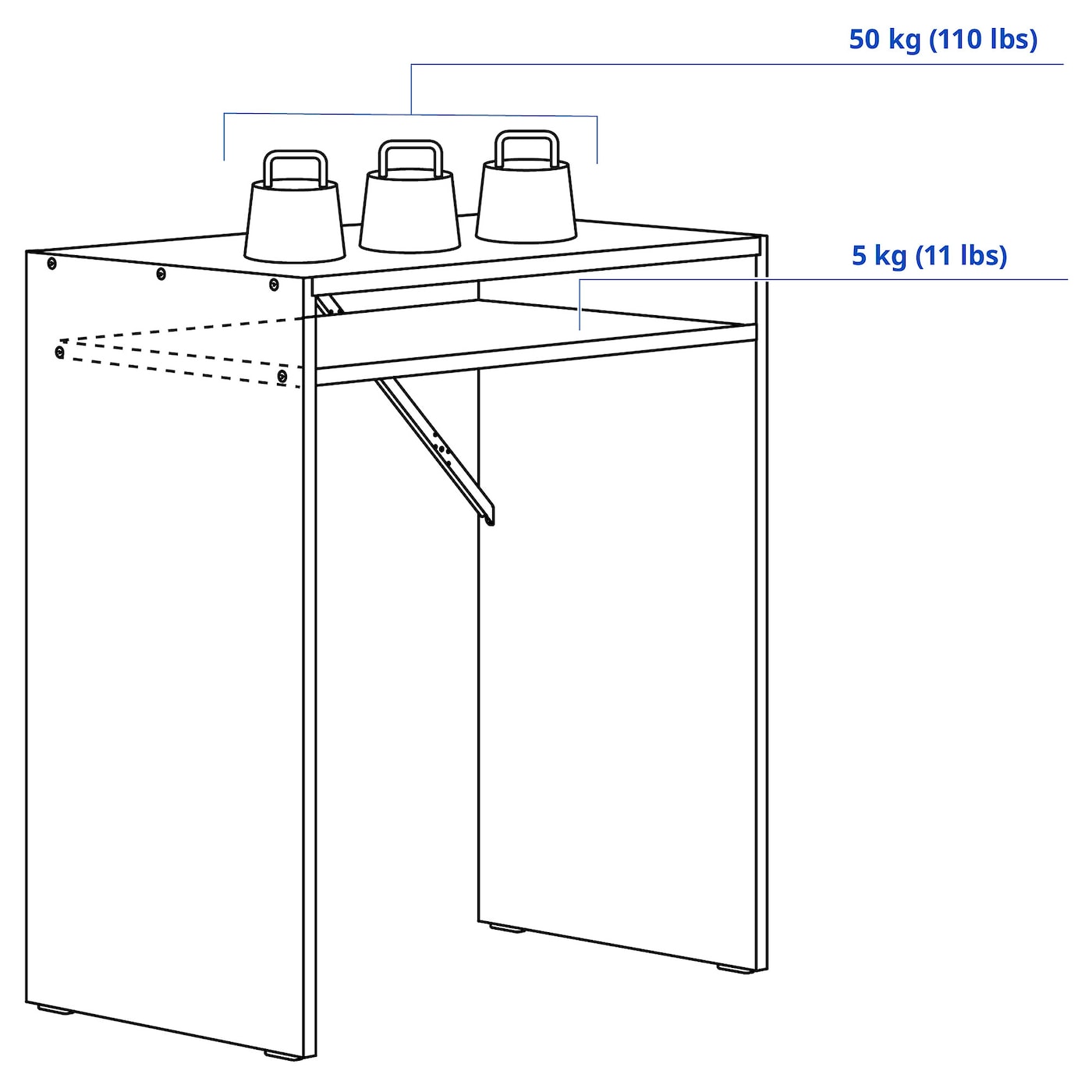 TORALD desk white - IKEA