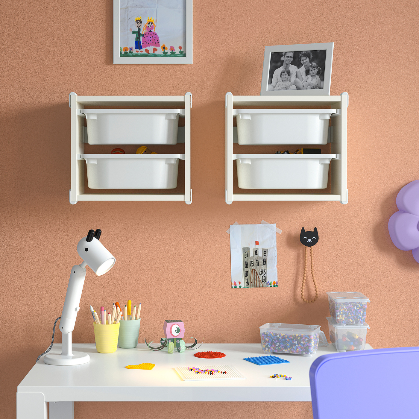 TROFAST wall storage white/white - IKEA