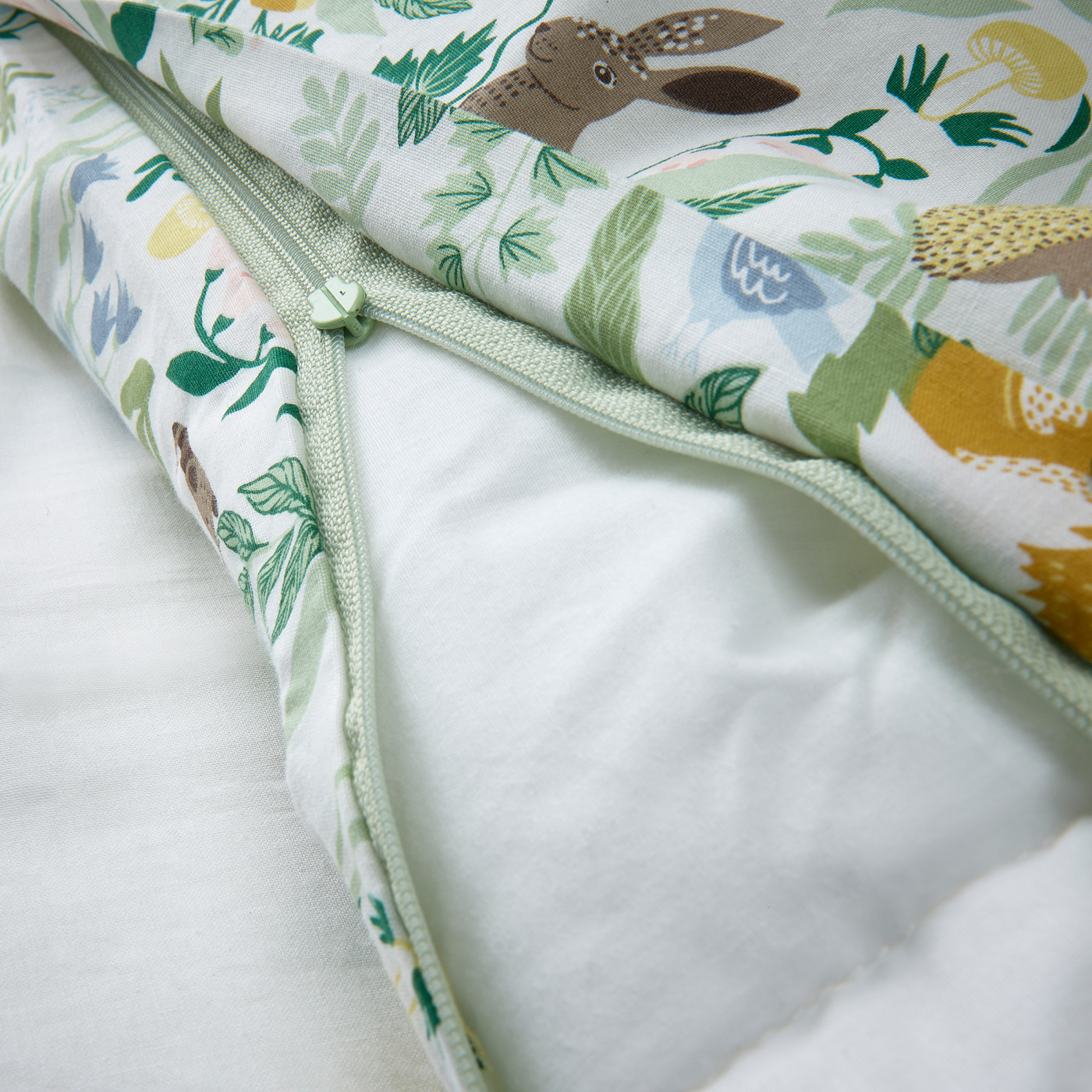 TROLLDOM 3-piece bedlinen set for cot forest animal pattern/multicolour ...