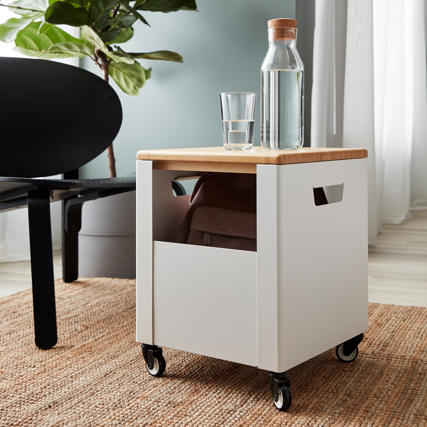 TROTTEN storage unit on castors white - IKEA