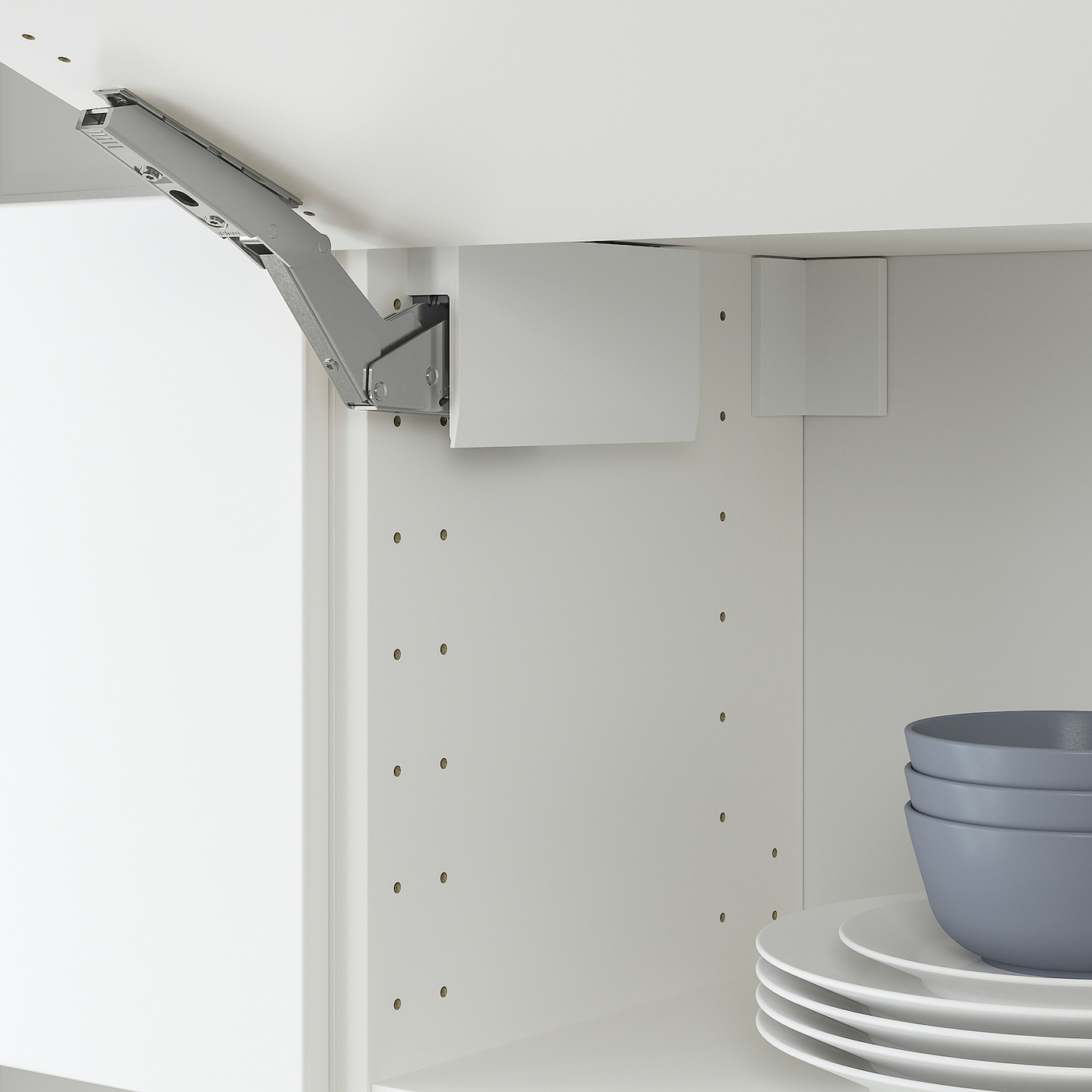 UTRUSTA hinge w damper for horizontal door white IKEA