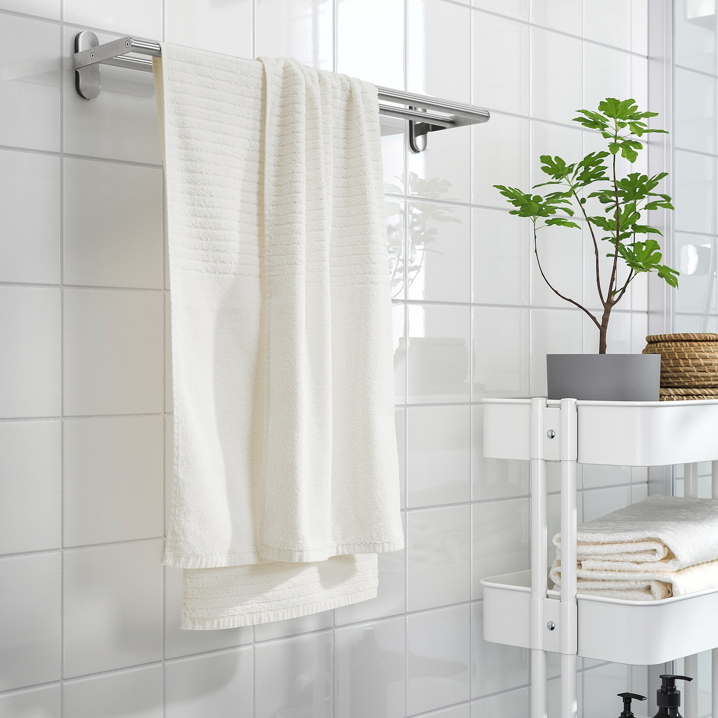 VAGSJON bath towel white IKEA