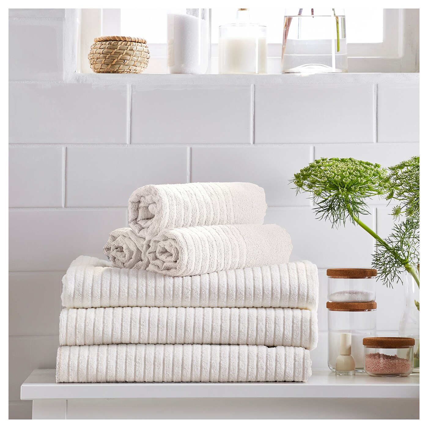 VAGSJON hand towel white IKEA