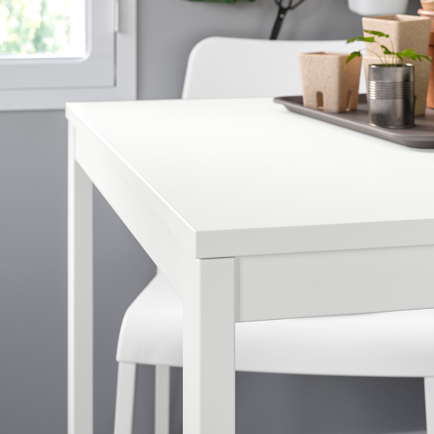 VANGSTA TEODORES table and 4 chairs white white IKEA