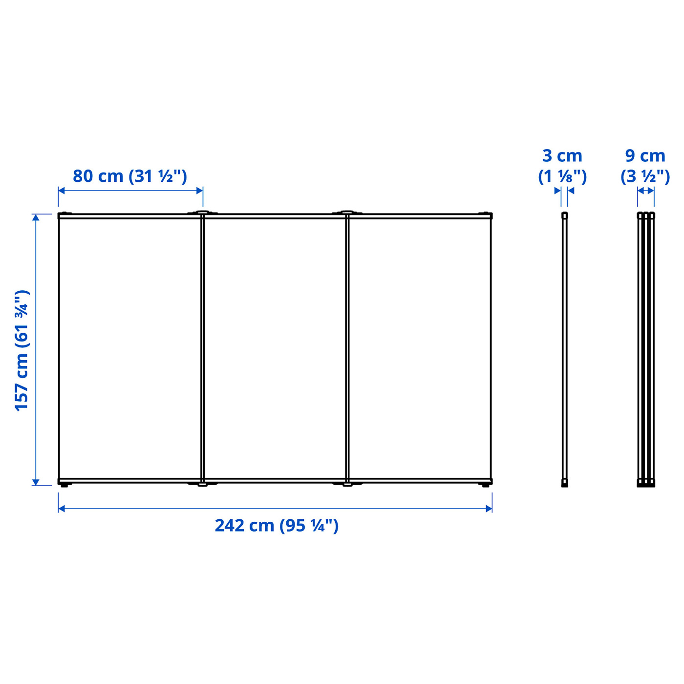 VARHAUG room divider beige - IKEA
