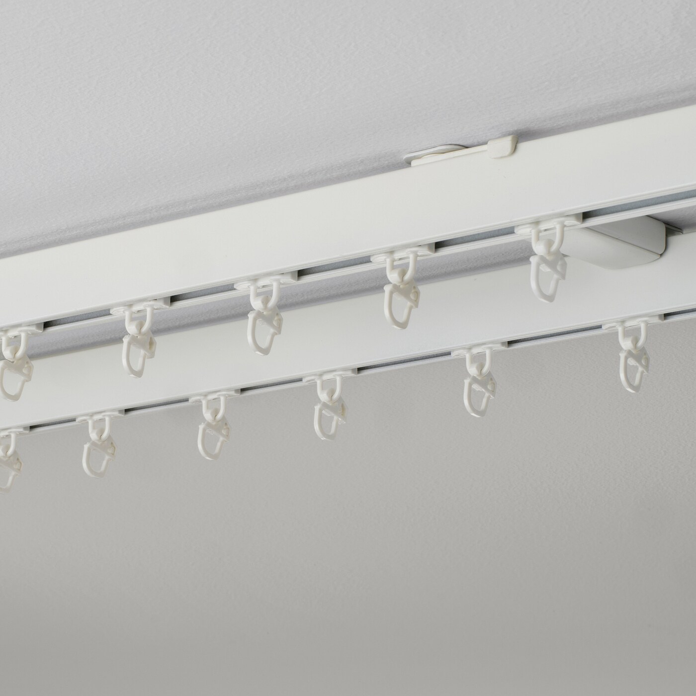 VIDGA curtain track set f ceiling, 2 trck white - IKEA