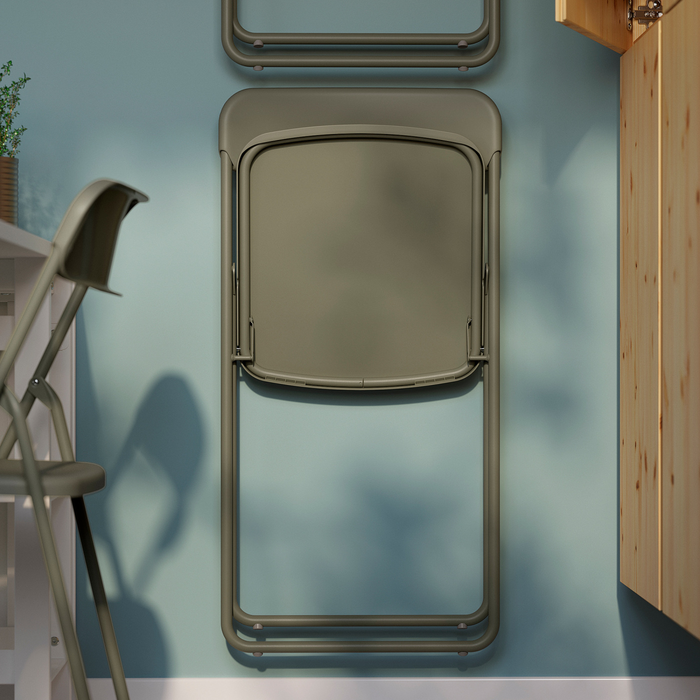 VIHALS folding chair green - IKEA