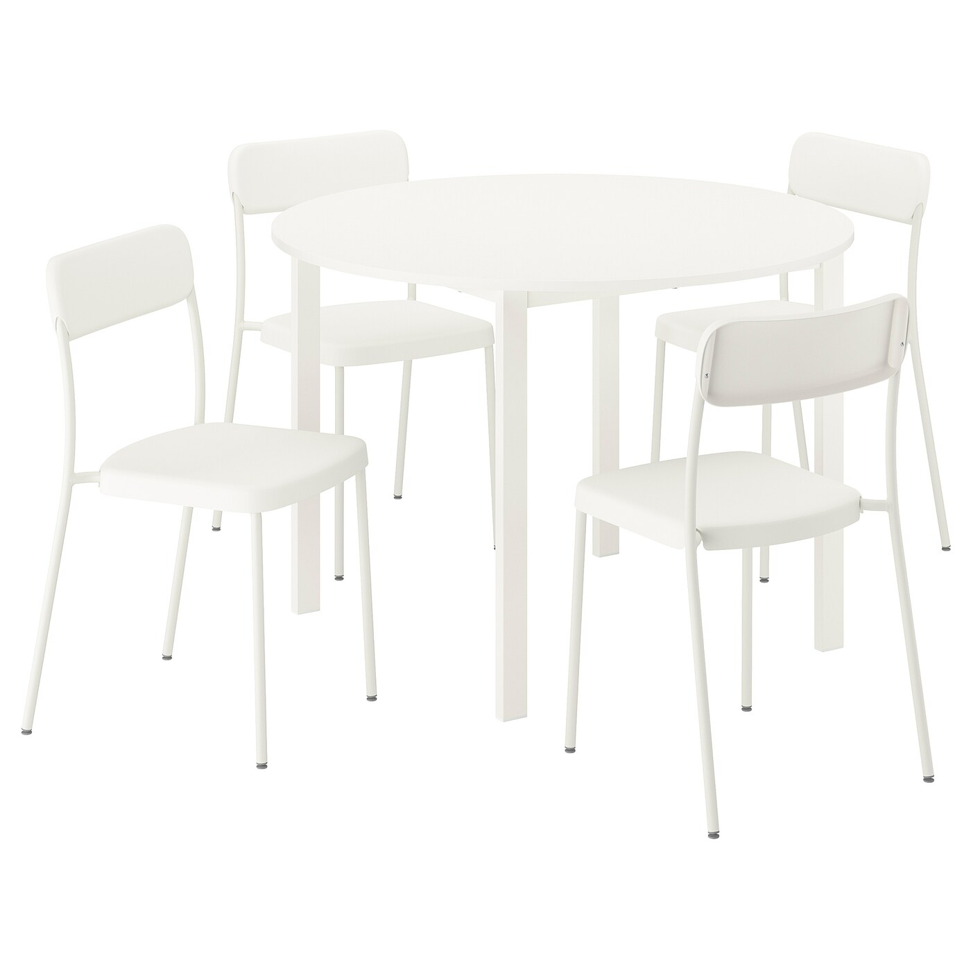 VIHALS / VIHALS table and 4 chairs white white/white - IKEA