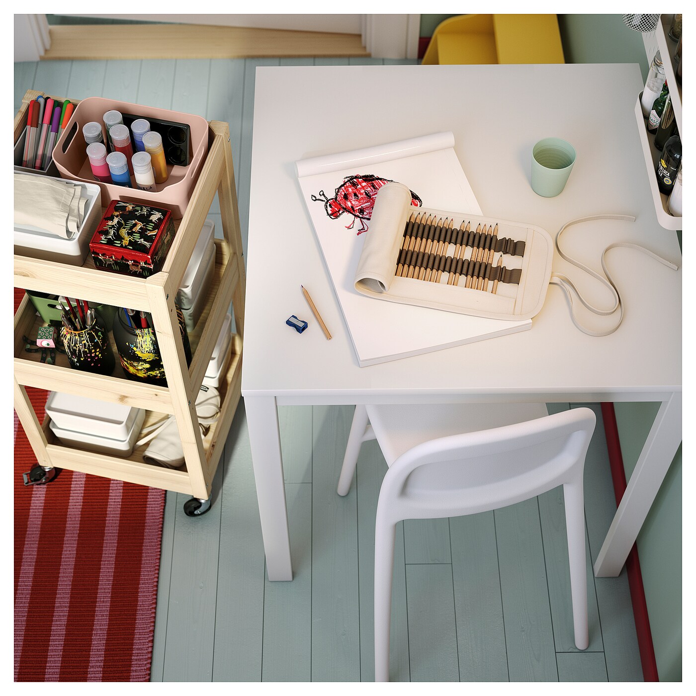 LOSHULT 劳胡特 手推车 松木 - IKEA