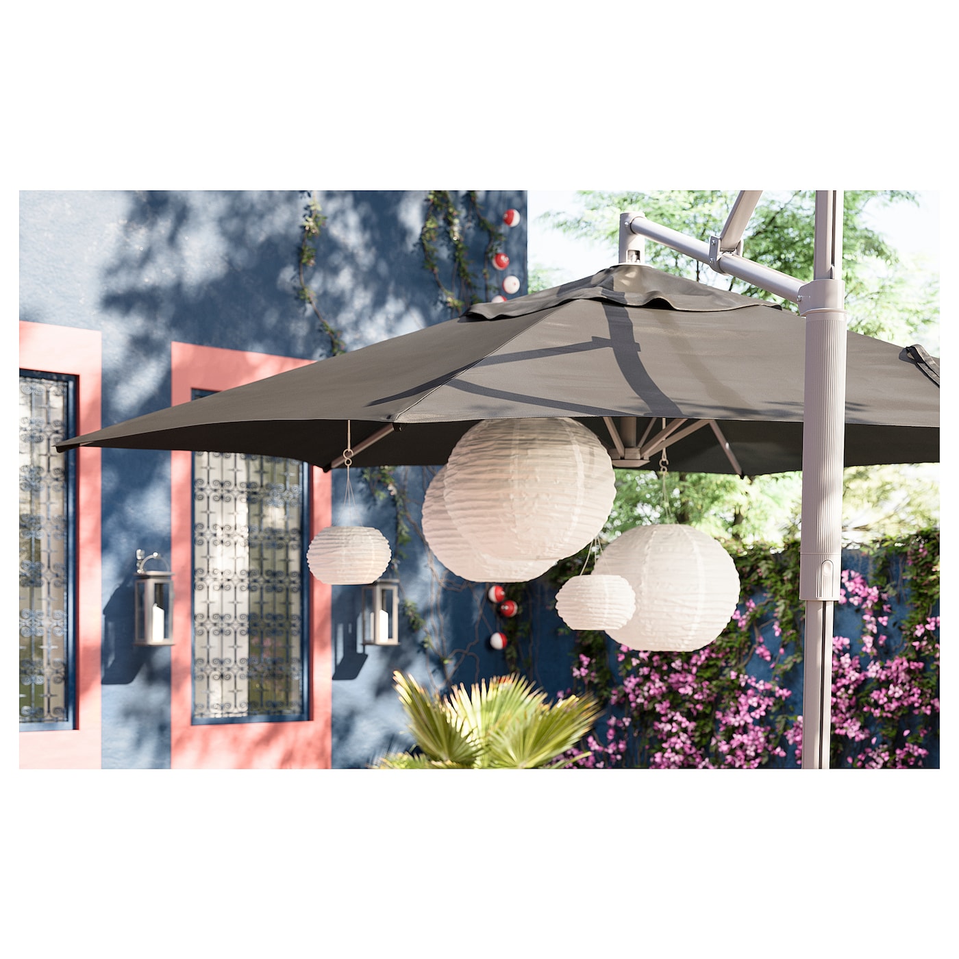 SOLVINDEN 索文顿 LED太阳能吊灯 户外产品/球形 白色 - IKEA