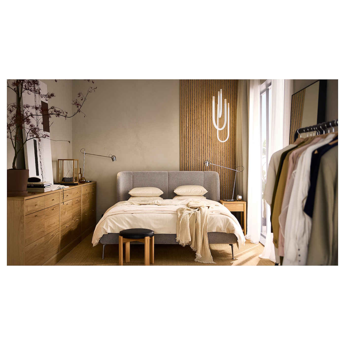 VARMBLIXT 旺布利 LED 吊灯 白色 毛玻璃 - IKEA